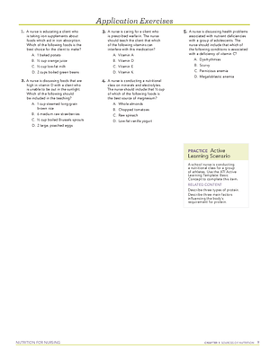 Ch 1 and 3 - Nutrition practice quiz questions for chapters 1 and 3 ...