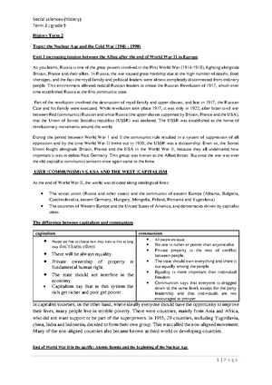 Gr9 T1 History Learner Booklet World War II - SUBJECT: SOCIAL SCIENCE ...