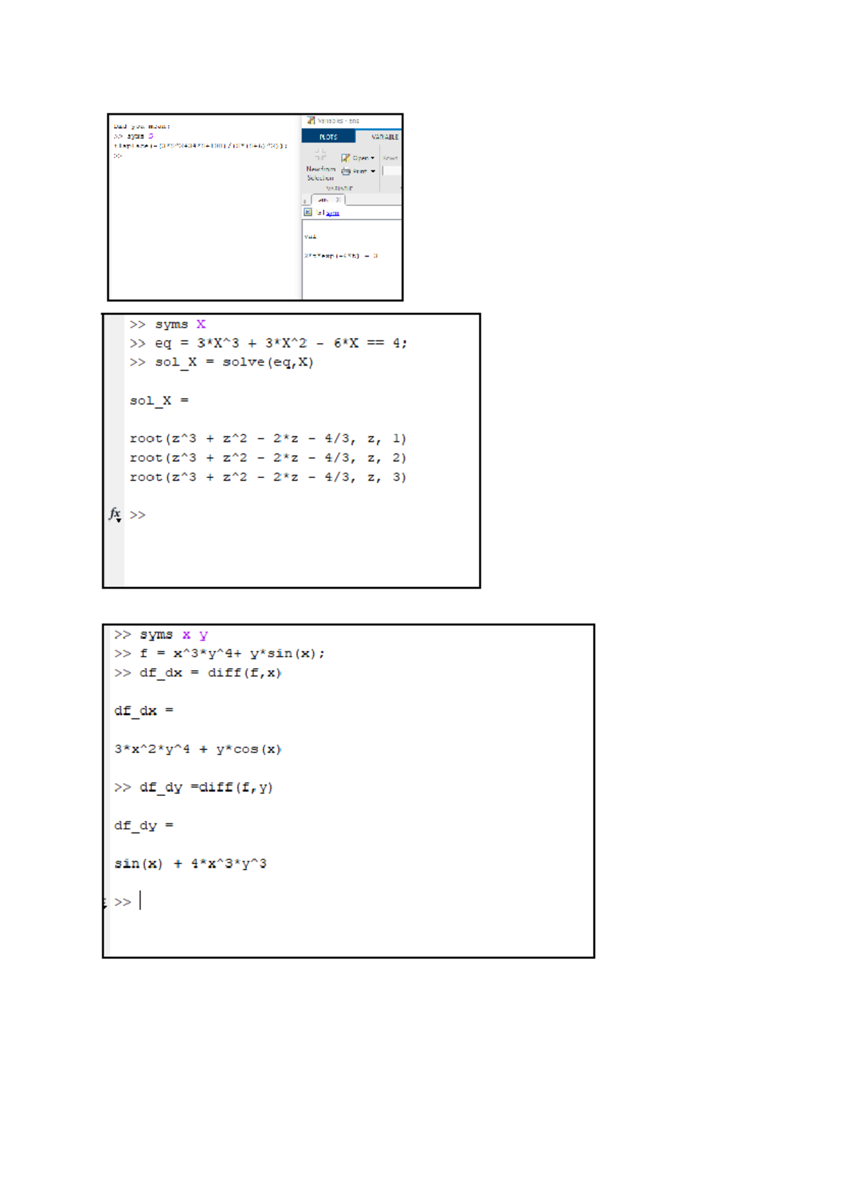 MATLAB Variables and Functions Overview - Introductory Guide - Studocu