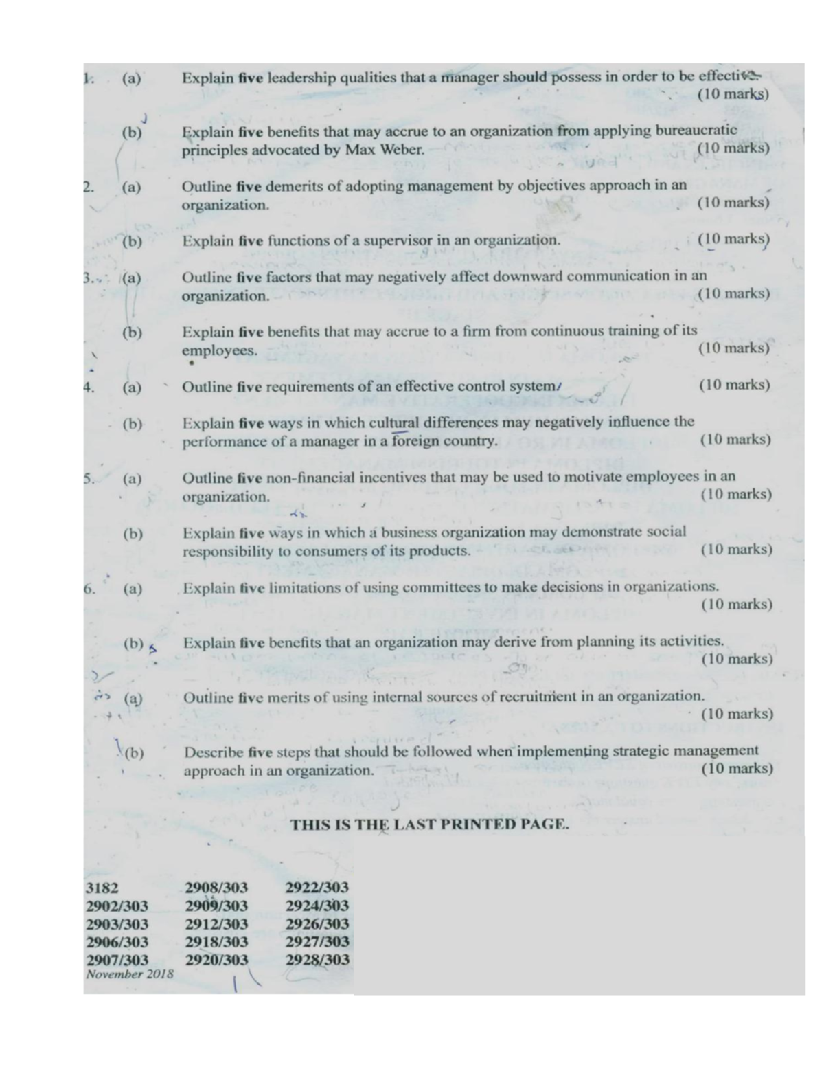 KNEC PPM Final Exam Paper Analysis 2018 - Studocu