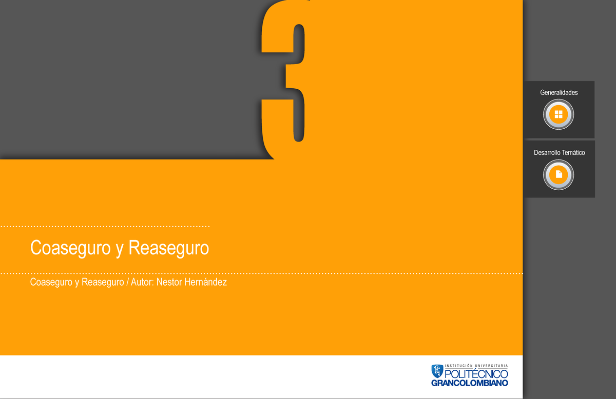 Coaseguro y Reaseguro: Fundamentos y Aplicaciones - Entrega 1 - Studocu