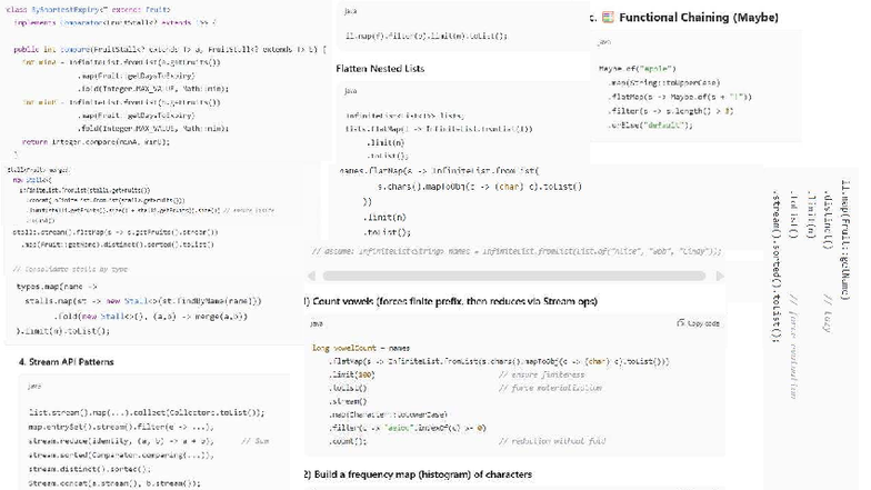 Java Stream API Patterns Cheatsheet: Comparator & Functional Chaining - Studocu