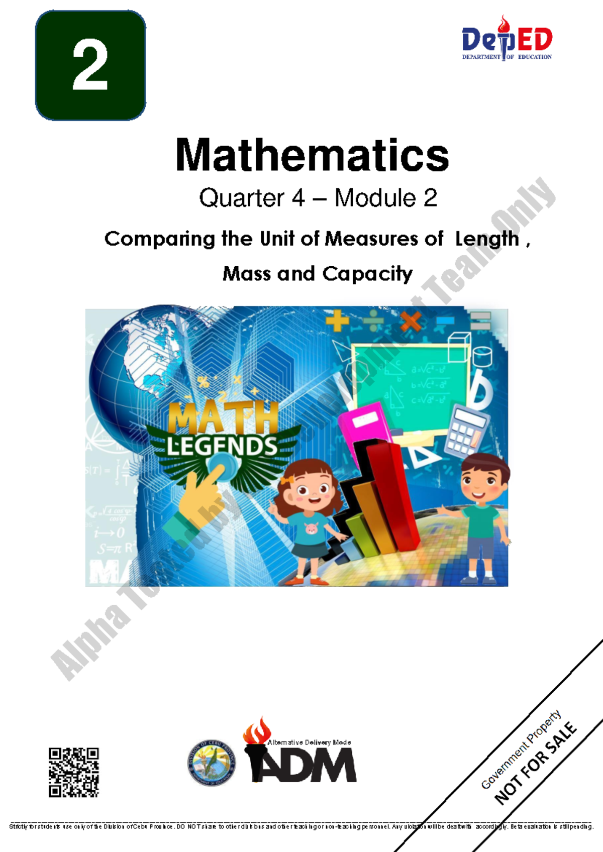Math2 Q4 Wk2 Module 2 - lesson plan - 2 Mathematics Quarter 4 – Module ...