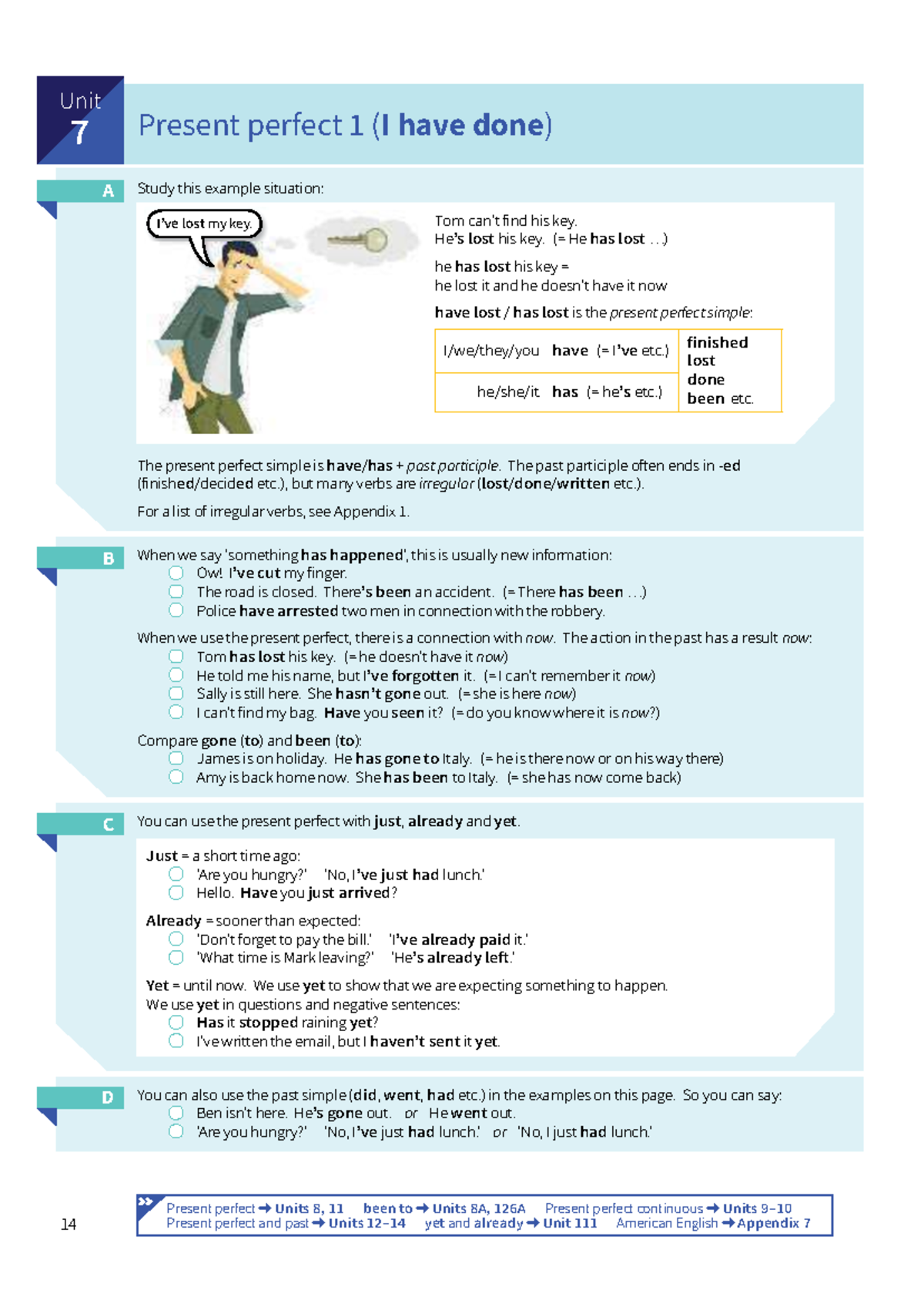 Unit 7: Present Perfect - All Uses and Examples - Studocu