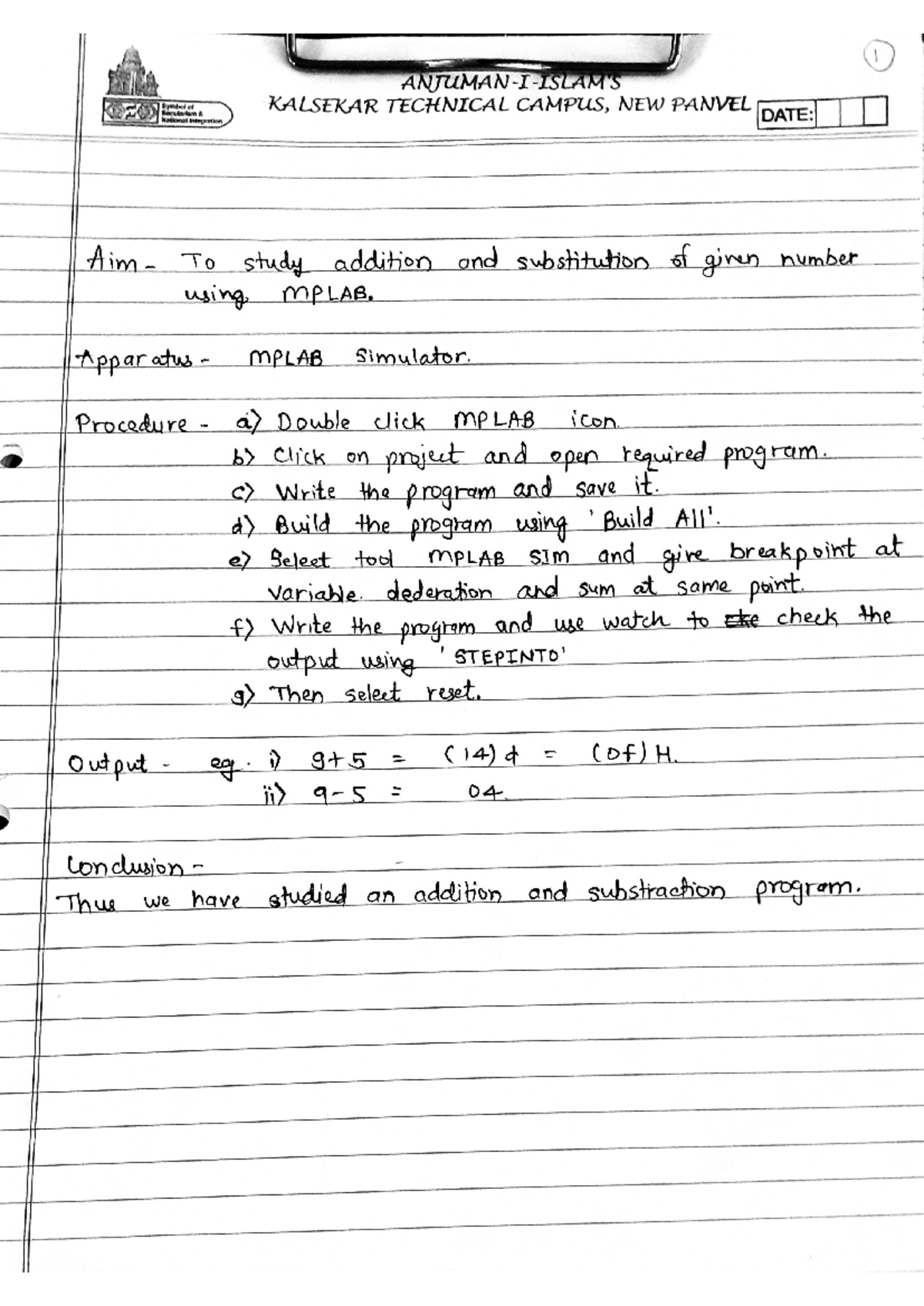 MCA Exp - Imp notes - I E Symbol of KALSEKAR TECHNICAL CAMPUS, NEW ...