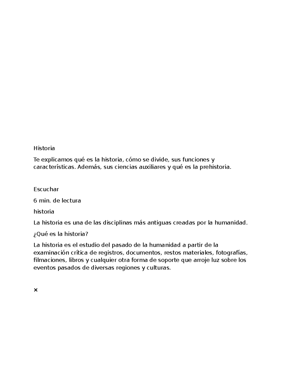 Historia: Definición, Funciones y Características de la Disciplina ...