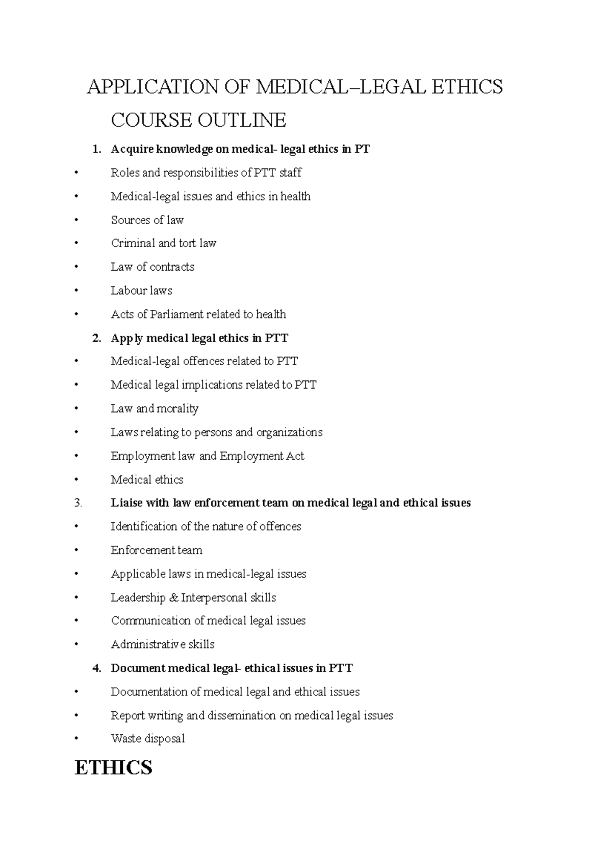 12100 HE CU TT CC 05 6 A Medical-Legal Ethics Lecture Notes - Studocu
