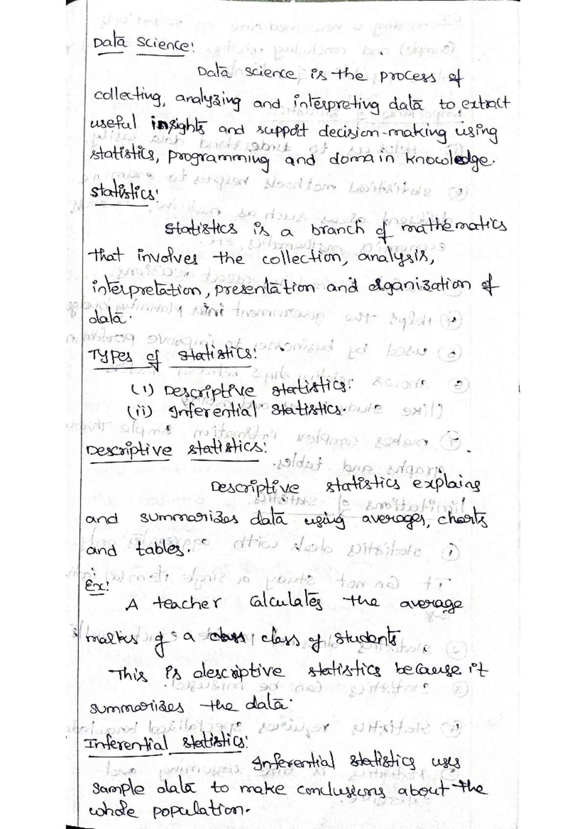 Data Science Overview: Concepts, Types, and Applications (P&S) - Studocu