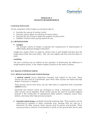 Setting out of road works - Module 5 BUILDING SURVEY Learning Outcomes ...