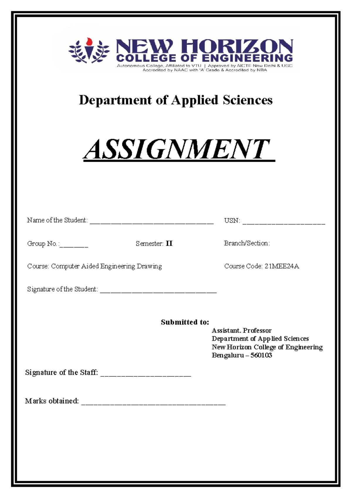 (24MAT21) Assignment Cover Page Sem - Department of Applied Sciences ...