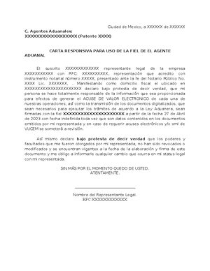 Carta Encomienda Maersk - Classification: Public (FAVOR DE EMITIR CARTA ...