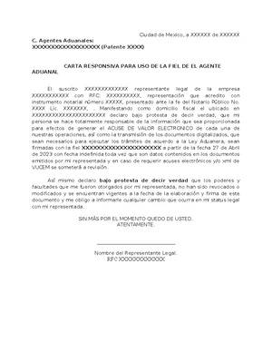 Carta Encomienda Maersk - Classification: Public (FAVOR DE EMITIR CARTA ...