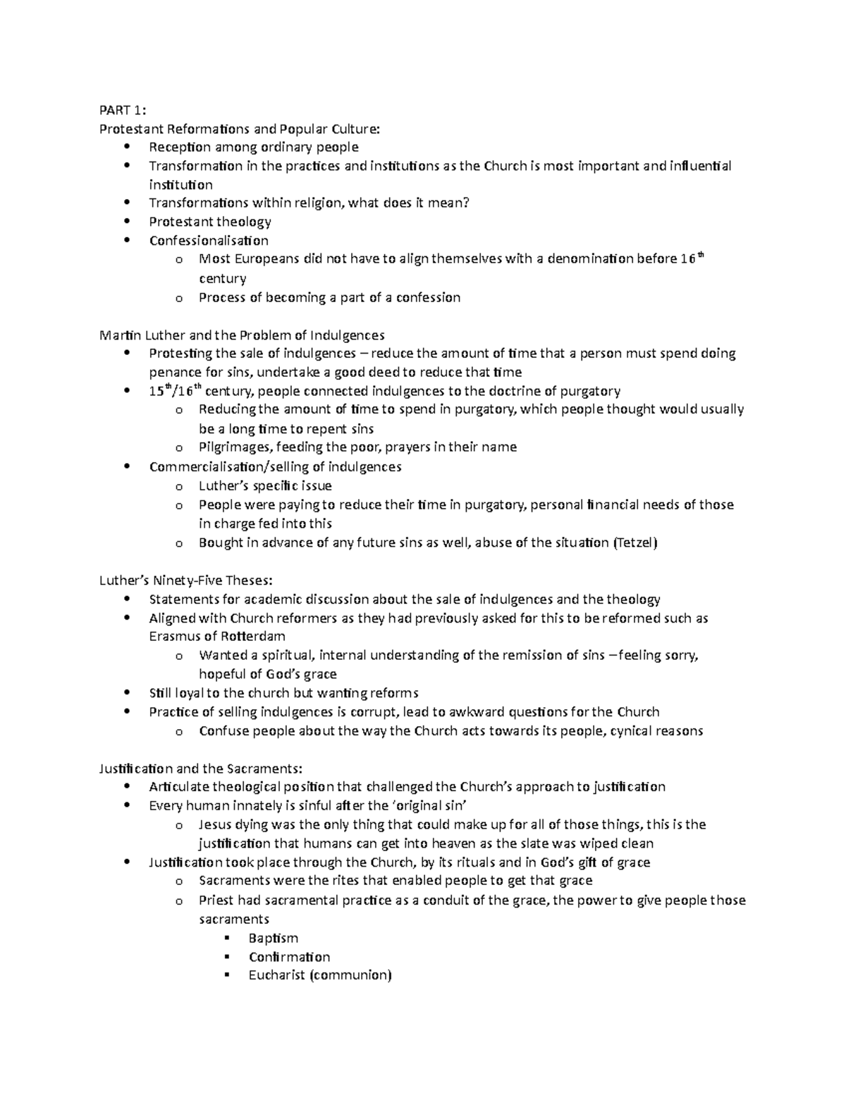 Week 4 - Lecture 4: Transformations in Protestant Reformations and ...