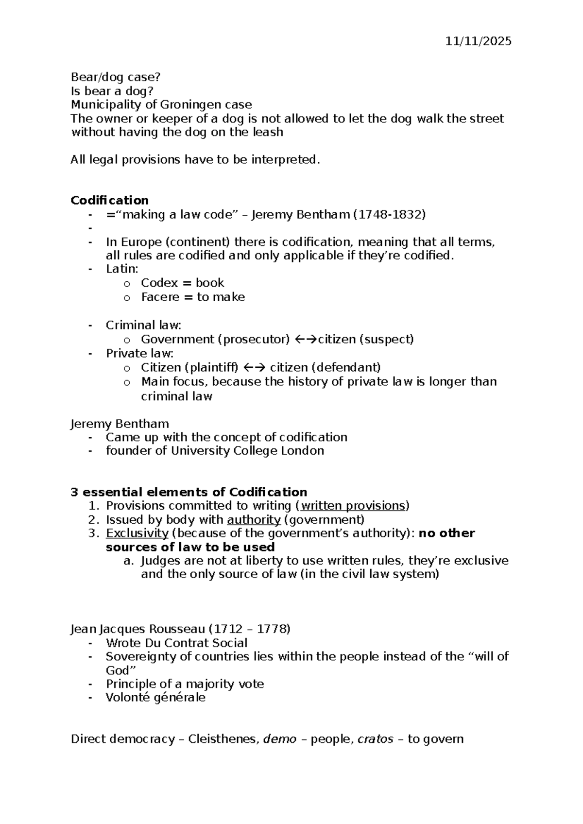 Case Study: Codification of Law and Legal Principles in Groningen ...