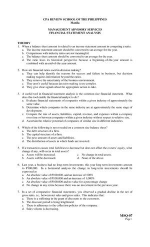 Sample Midterm Examinations with Answers - MIDTERM EXAM Committed ...
