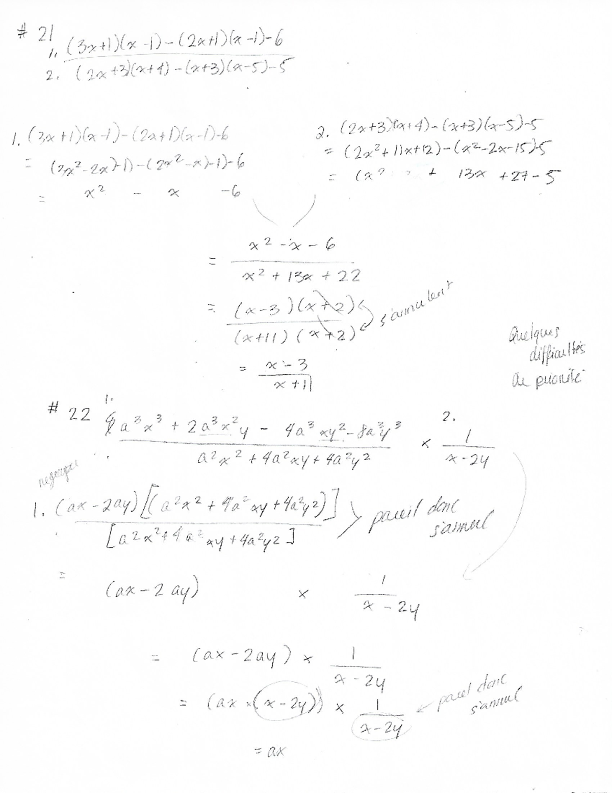 MQT1001 Module 2 Martin - MQT 1001 - 21 11 2, 1. 2. 13x x2 x x x2 13a ...