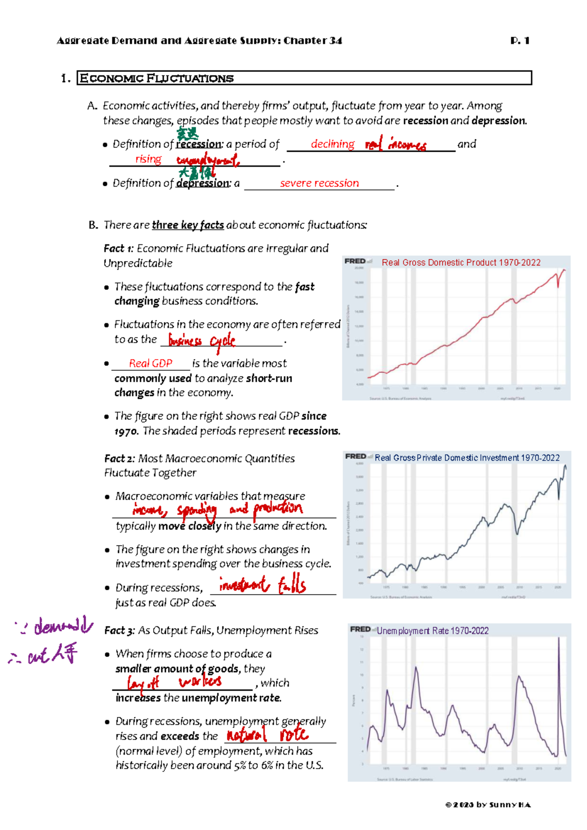 Economic Fluctuations: Understanding AD & AS Models (ECO 1040) - Studocu