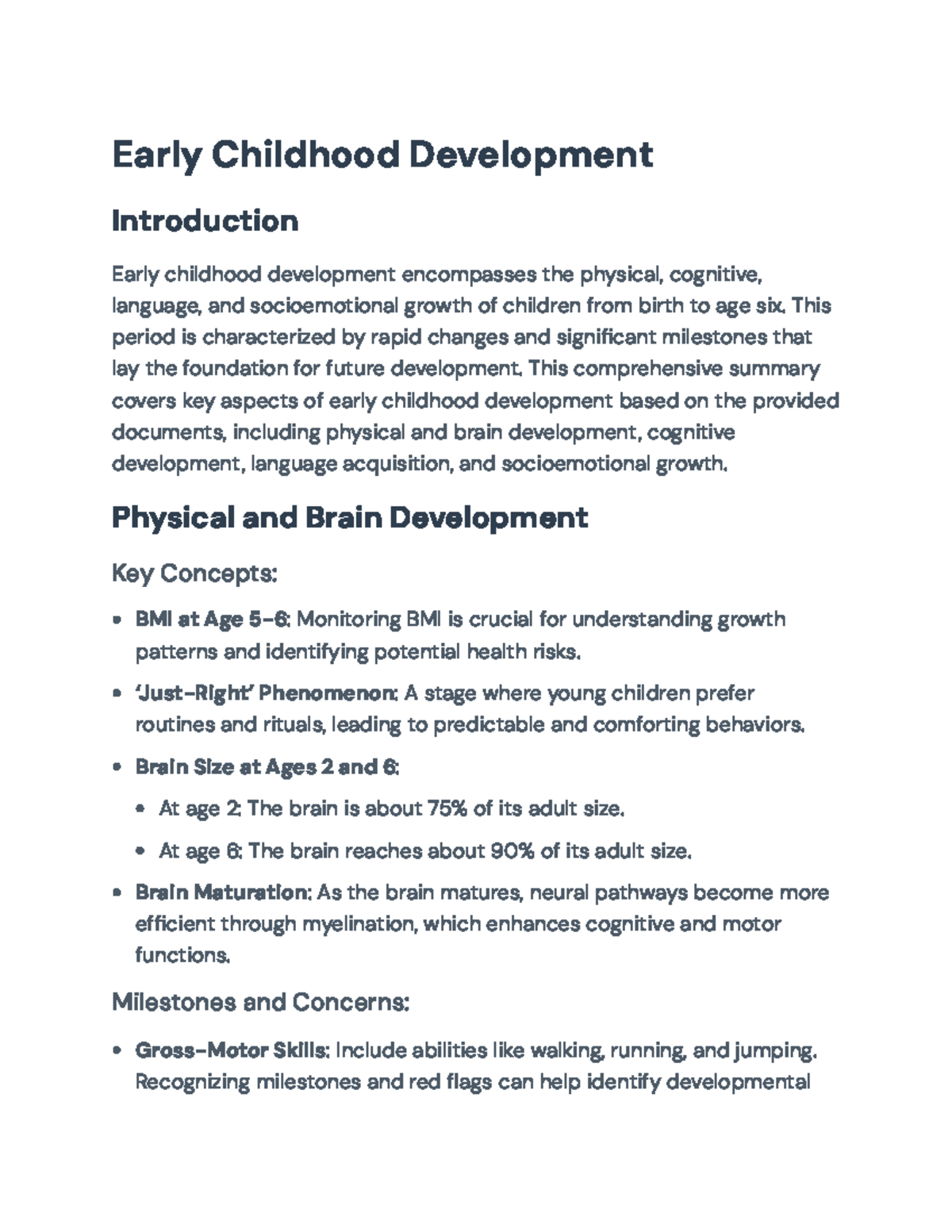 Early Childhood Development Overview: Milestones and Theories - Early ...