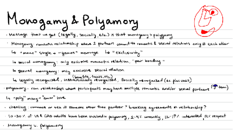 PHIL 1030 Lecture Notes: Exploring Monogamy & Polyamory - Studocu
