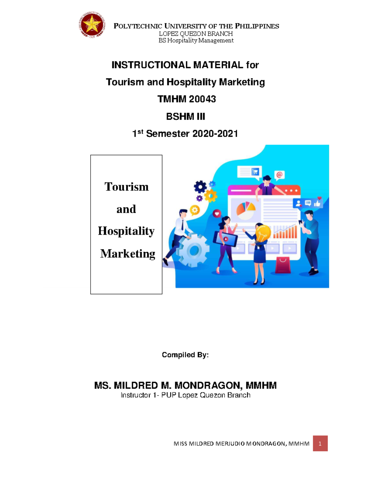 Tourism and Hospitality Marketing Concepts - TMHM 20043 Lesson ...