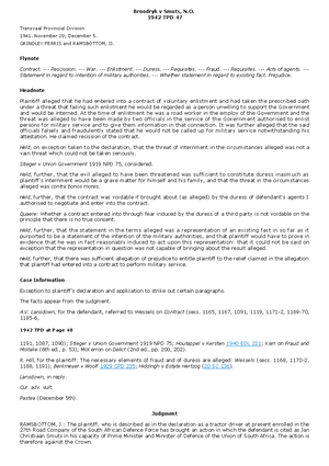 Law ofcontract A case laws[ 8742] - OFFER. IT MUST BE MADE WITH ANIMUS ...