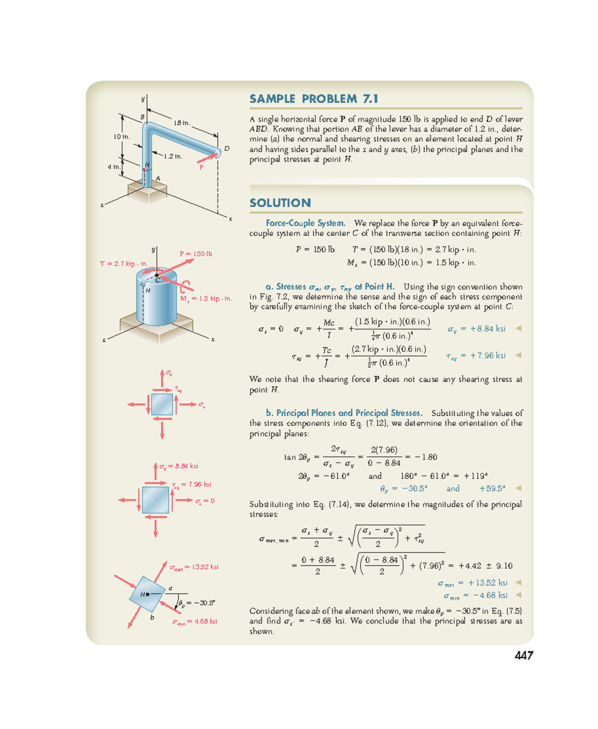 L - Mechanics of Materials: Stress Analysis and Principal Stresses ...