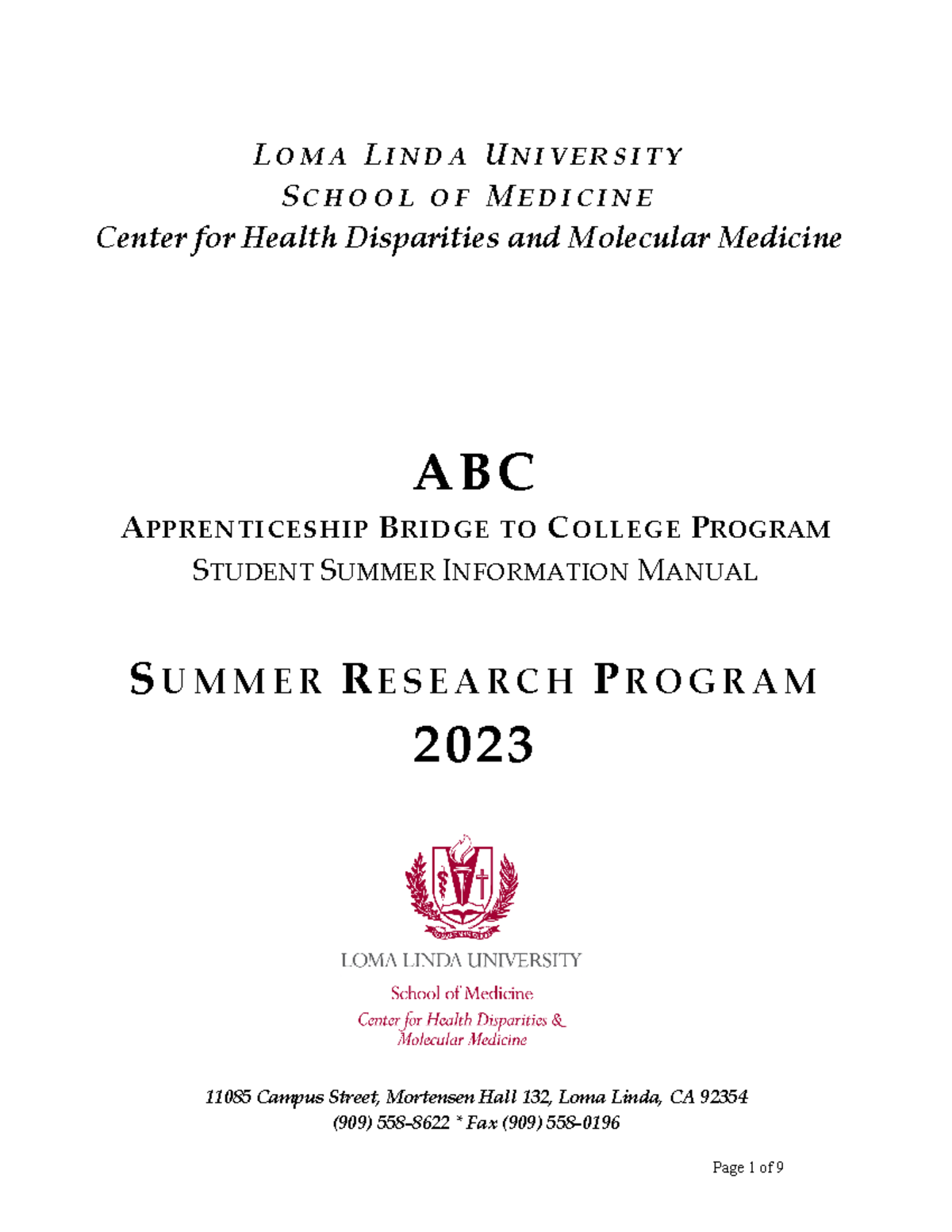 ABC-Manual 2023: Summer Research Program Overview and Guidelines - Studocu
