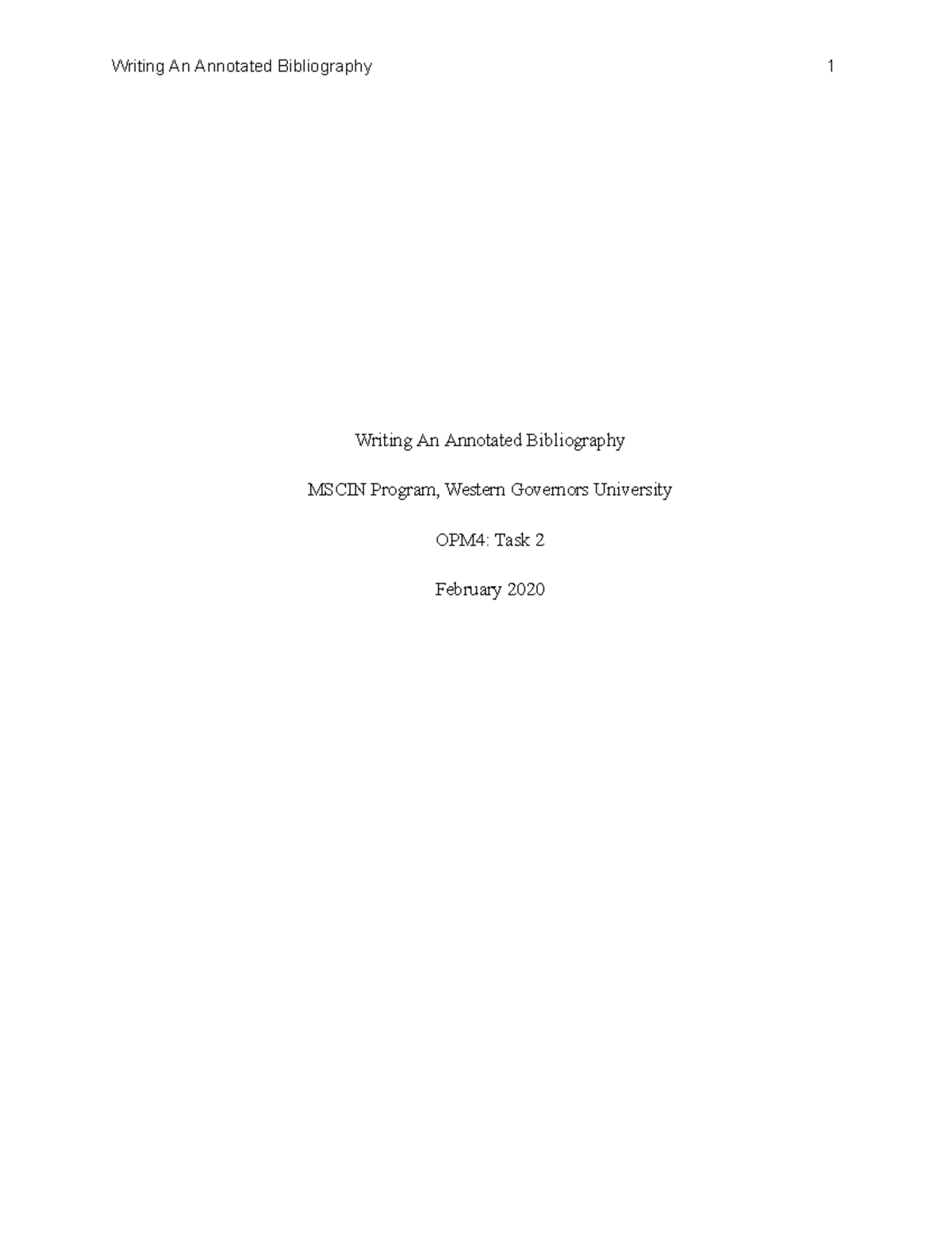 Annotated Bibliography for OPM4 Task 2: UDL in Science Education - Studocu