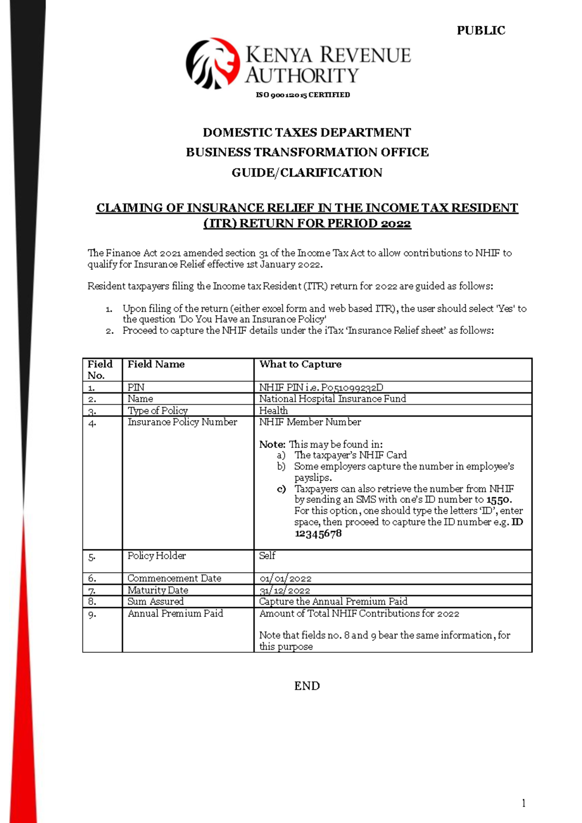 Claiming Insurance Relief in ITR for 2022 - Tax Guidance - Studocu