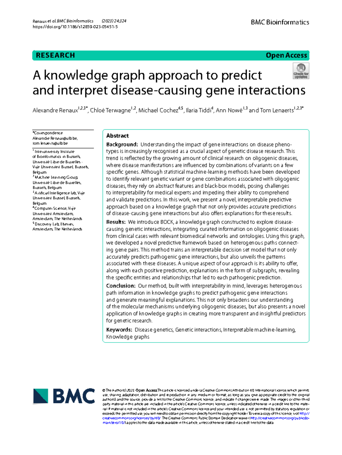 Knowledge Graphs for Predicting Gene Interactions in Oligogenic ...