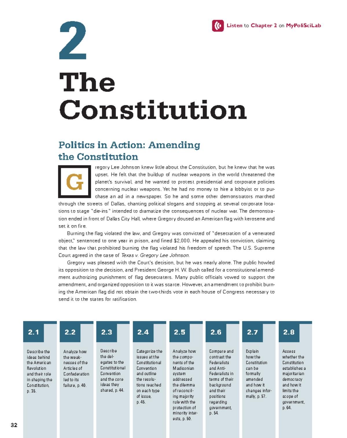 Chapter 2: The Constitution and Its Amendments (POLI 101) - Studocu
