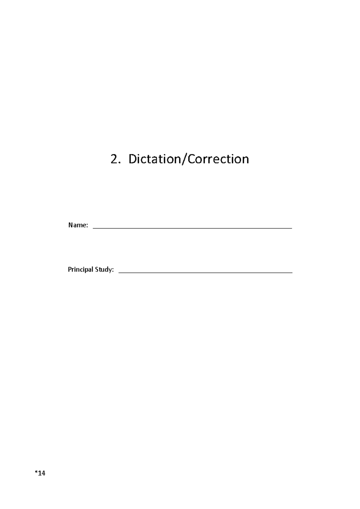 Dictation 14: Music Notation Practice - Studocu