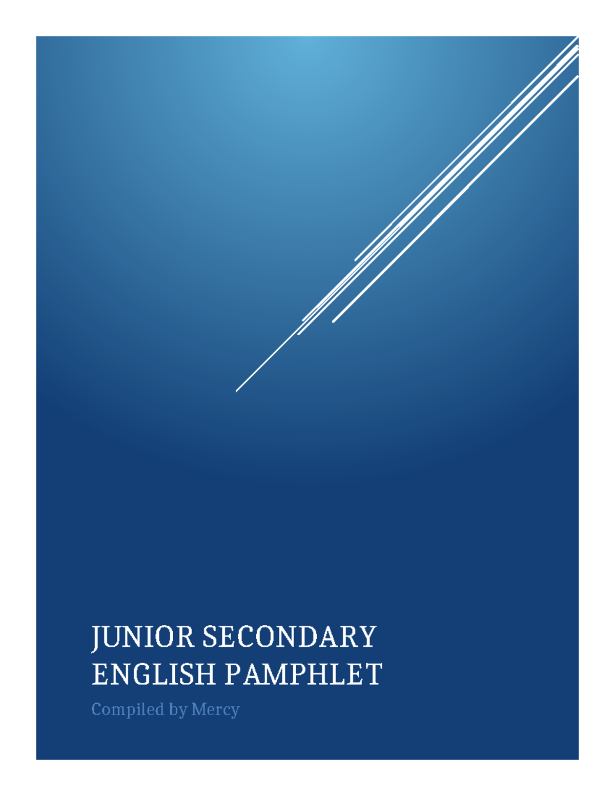 JUNIOR SECONDARY ENGLISH NOTES (Grade 8 & 9) - Parts of Speech ...