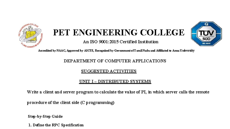 CC Suggested Activities: Client-Server Programming & Cloud Basics - Studocu