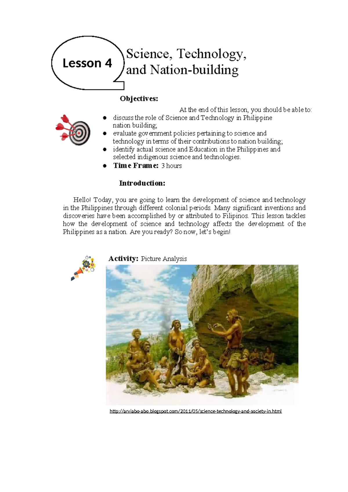 Lesson 4: Science, Tech, and Nation-Building - STS Module - Studocu