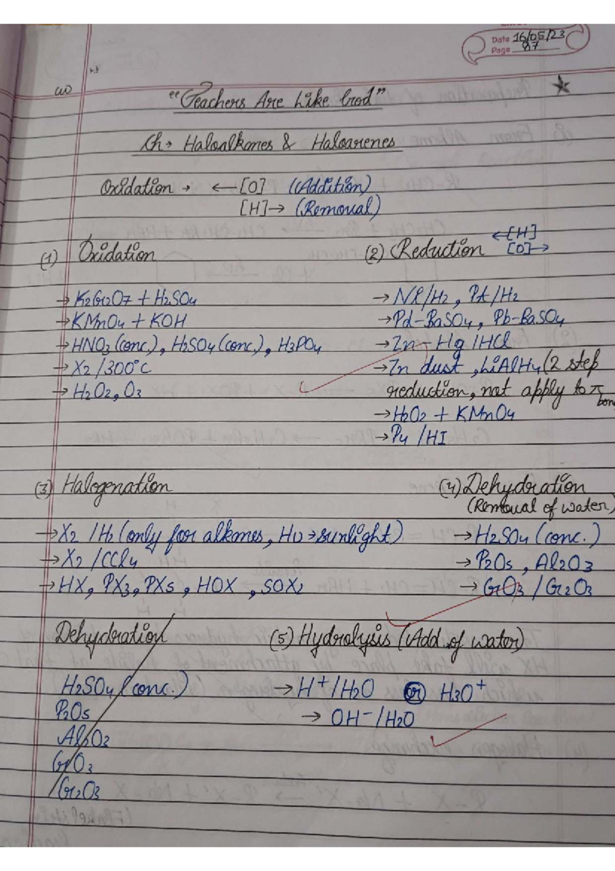 Haloalkanes & Haloarenes: Key Reactions and Properties (Chem 101) - Studocu