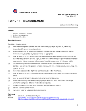 Physics formula sheet - For a levels - Cambridge International AS and A ...