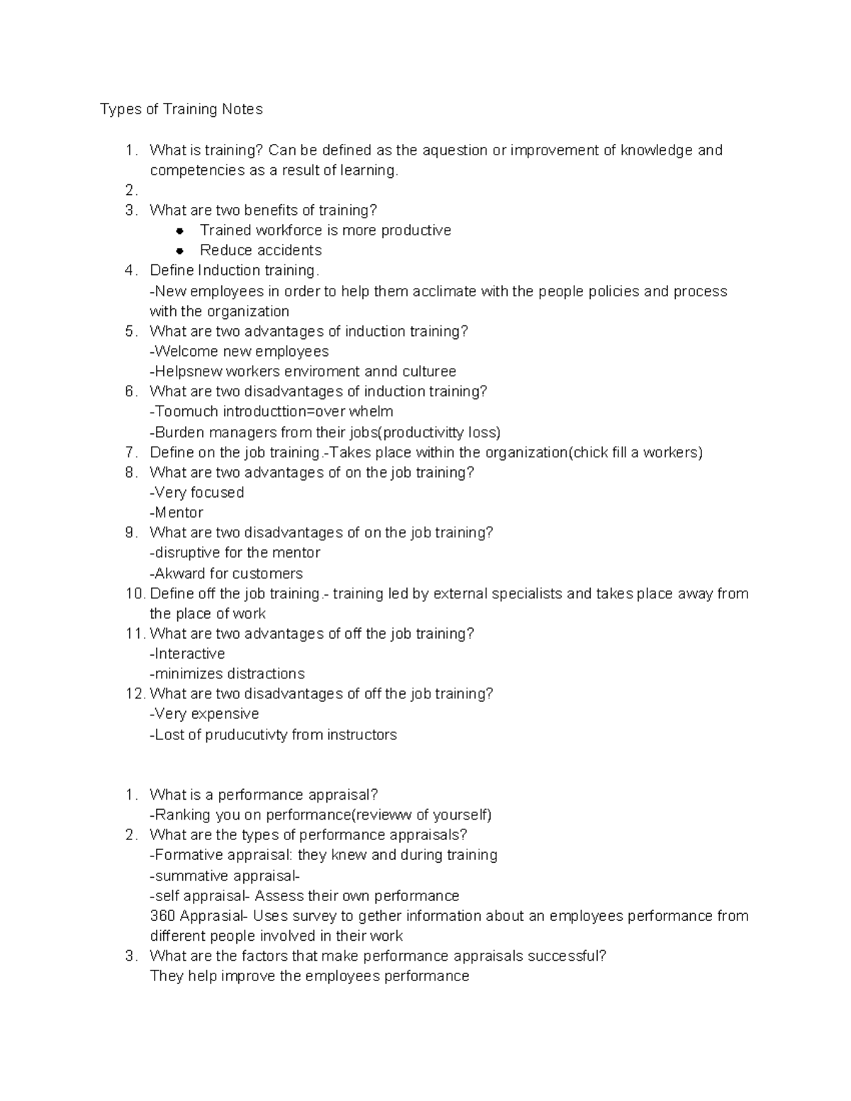 Types of Training Notes: Benefits, Definitions, and Performance ...