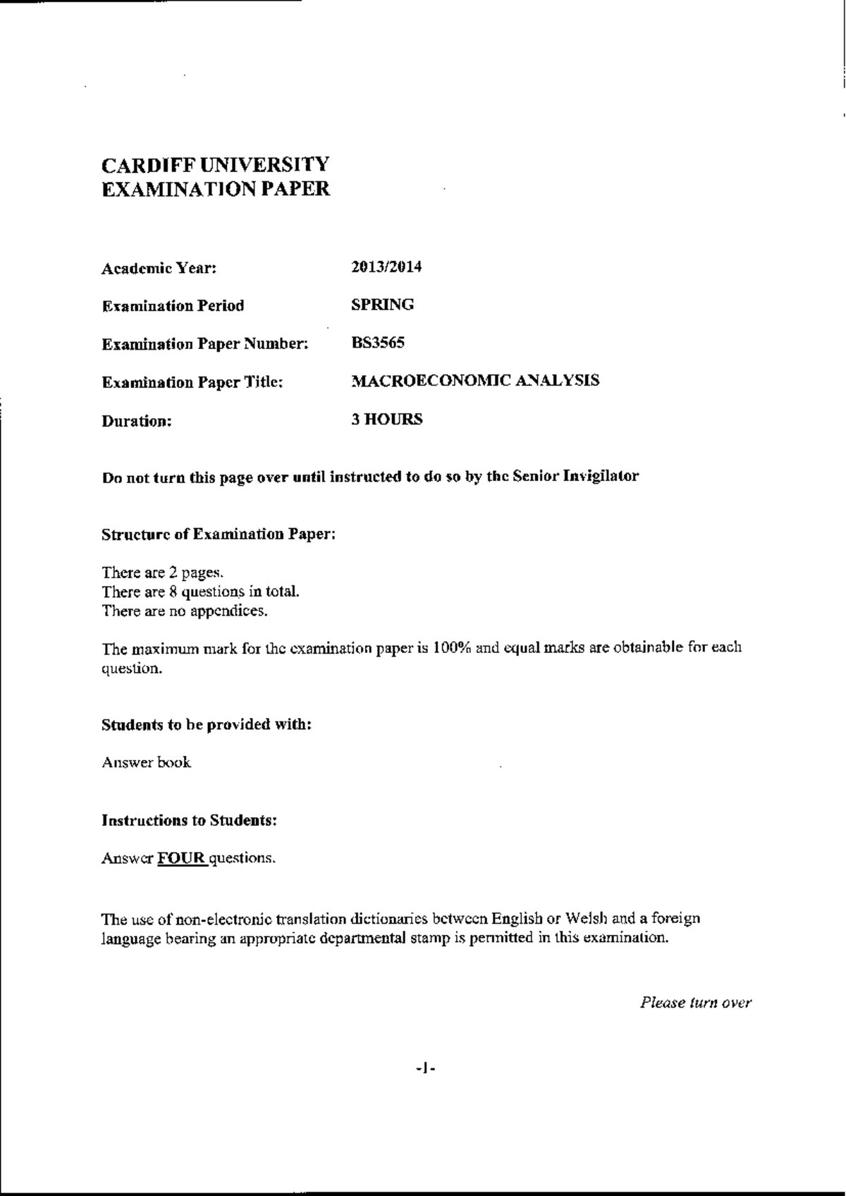 Final Exam 2014 Questions and Answers Review Guide - Studocu