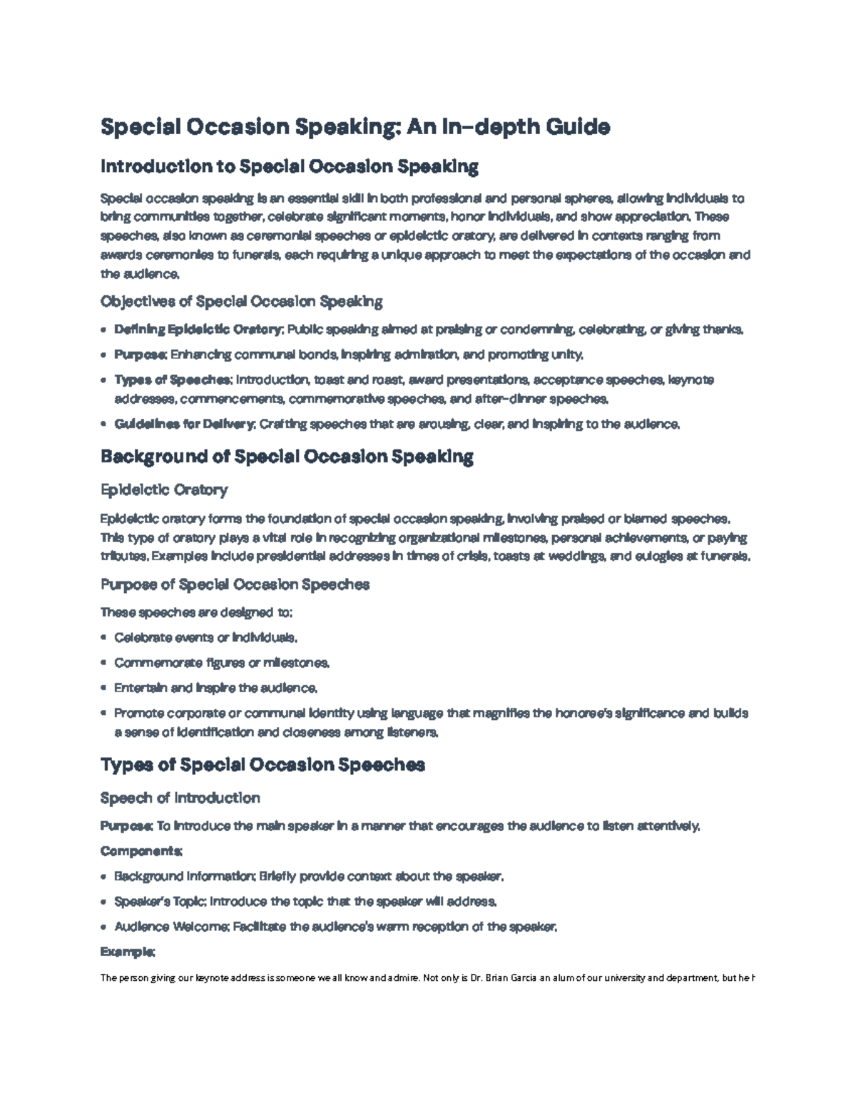 Special Occasion Speaking: Comprehensive Guide to Ceremonial Oratory ...
