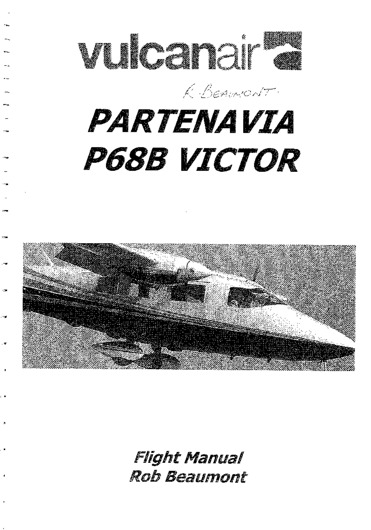 PN68B Partenavia Flight Manual - Key Operating Limitations and ...