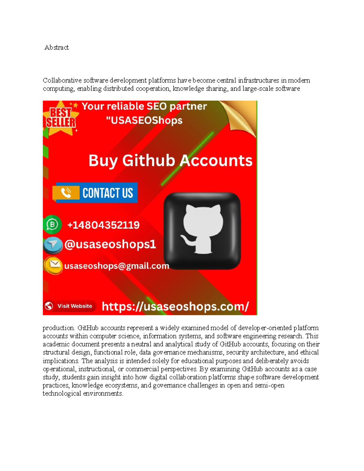 Analyzing GitHub Accounts: A Case Study in Collaborative Development - Studocu