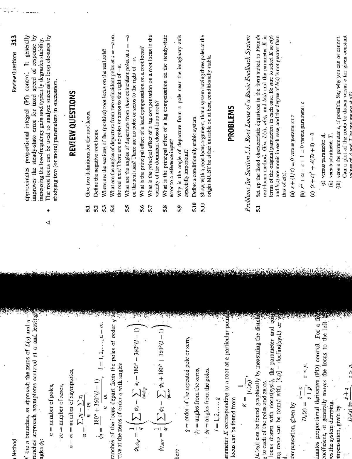 Chapter 5: Root Locus Problems and Feedback Control Systems (ENGR 313) - Studocu