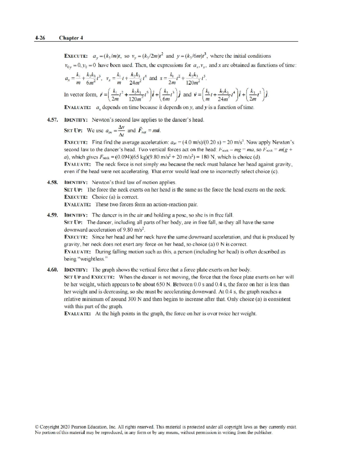 Chapter 4: Dynamics of Motion - Solutions & Discussion (University Physics) - Studocu