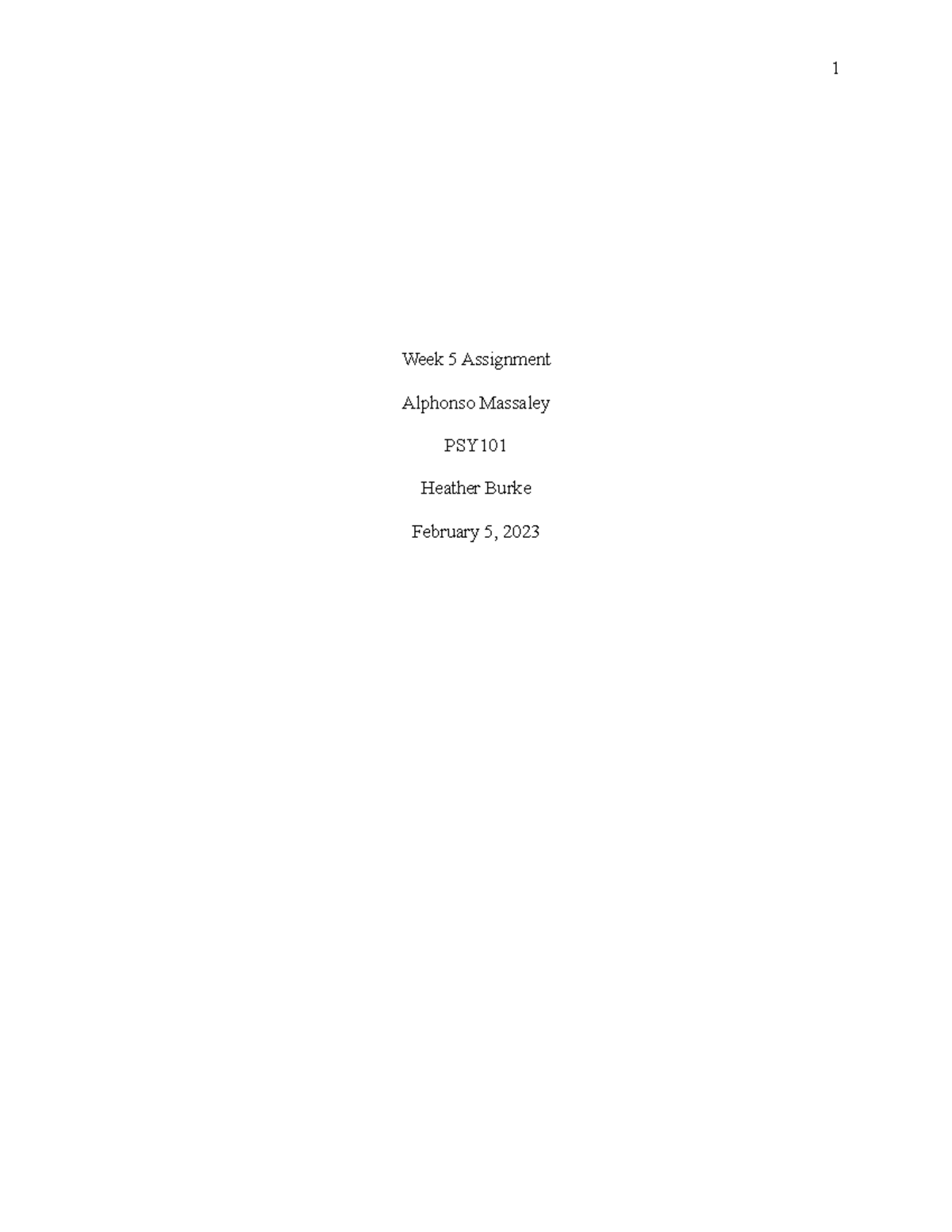 PSY101 Week 5 Assignment: Brain Function & Human Development Insights ...
