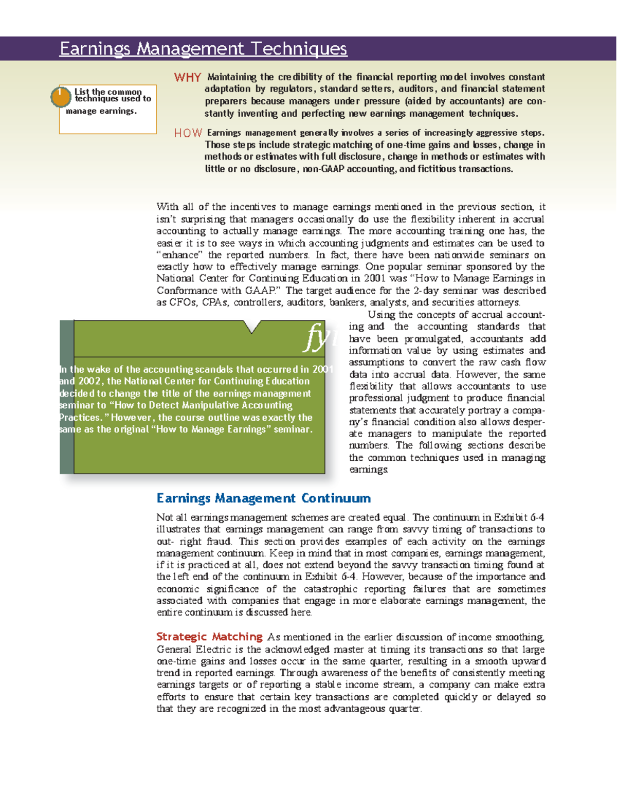 046 Midterm Review: Key Earnings Management Techniques - Studocu