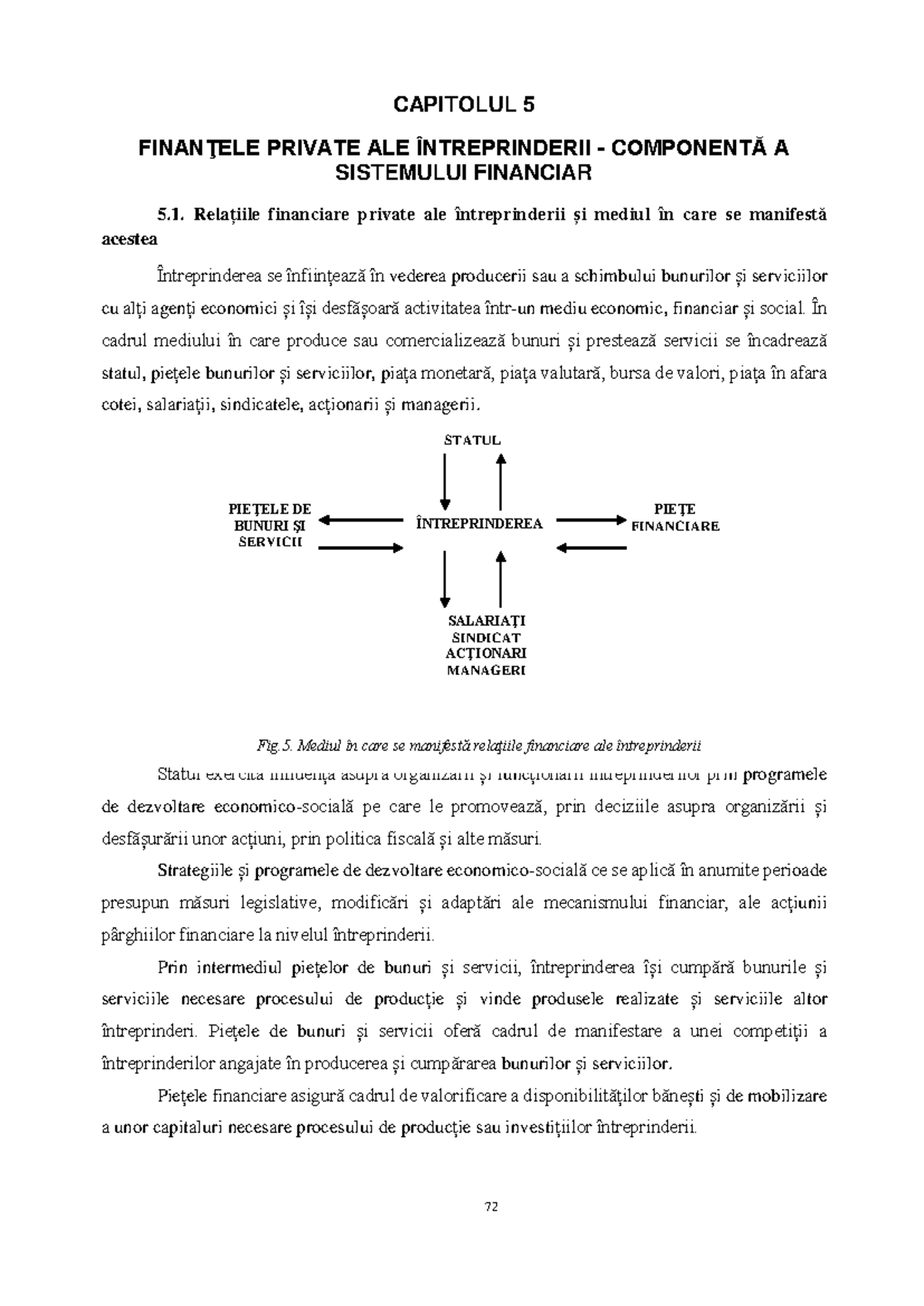 CAPITOLUL 5: FINANȚELE PRIVATE ALE ÎNTREPRINDERII - COMPONENTE ȘI ...