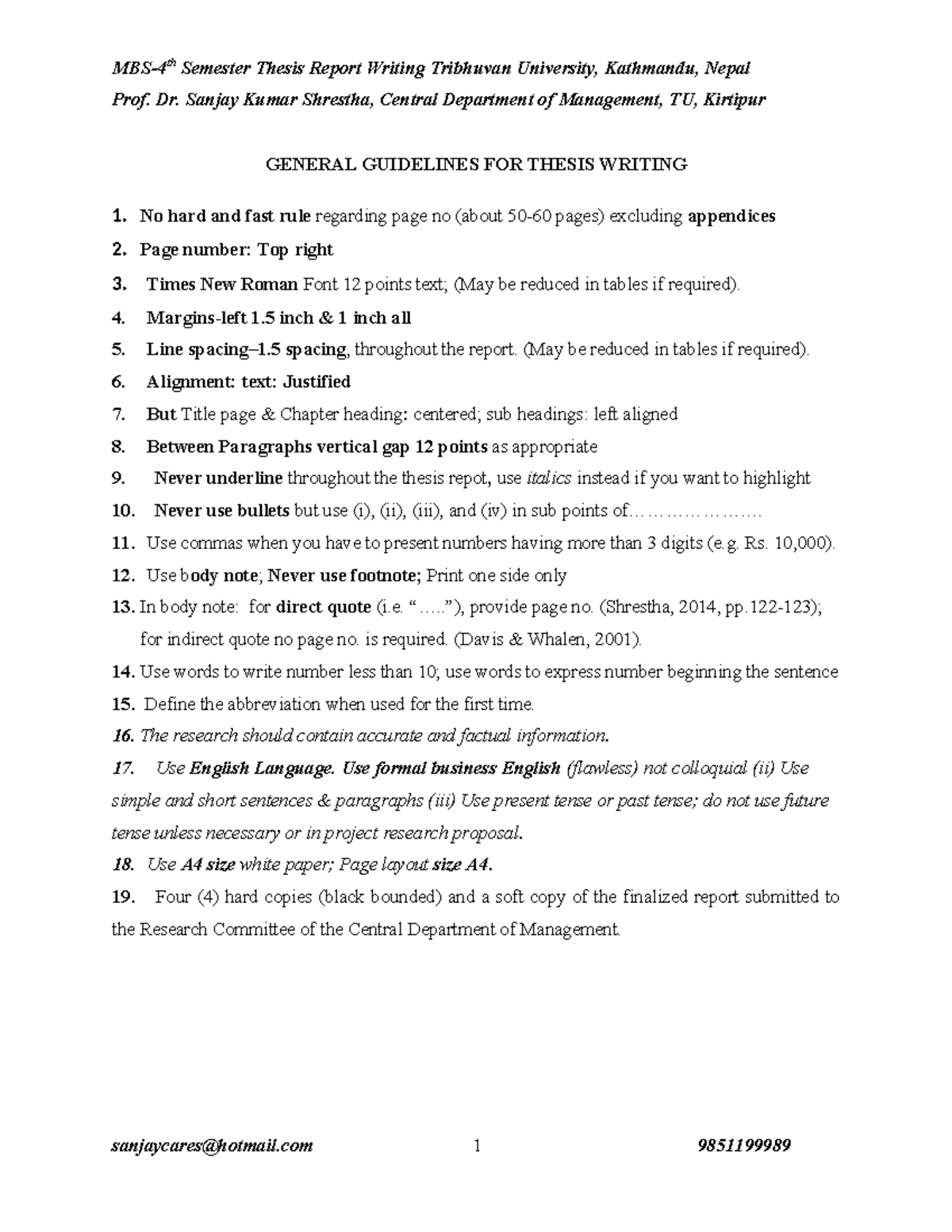 MBS Thesis Proposal & Viva Presentation Guidelines at TU - Studocu