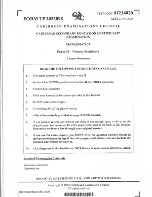 2023 Checkpoint - Paper 2 - This document has 16 pages. 1B23 10_0096_02 ...