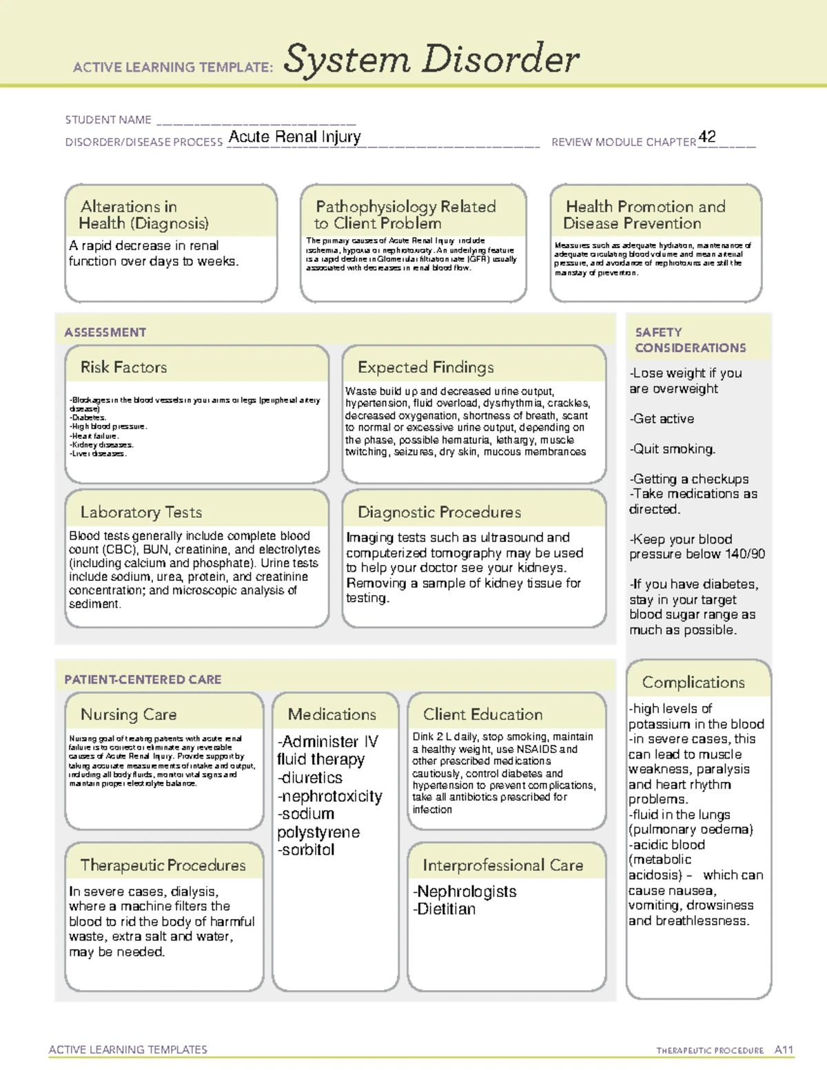 Alcohol withdrawl - ATI Template - ACTIVE LEARNING TEMPLATES ...